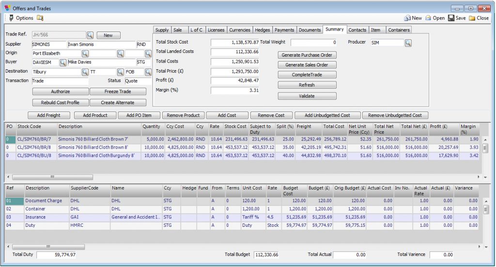 Commodity trading software | My.N from Accounting Office